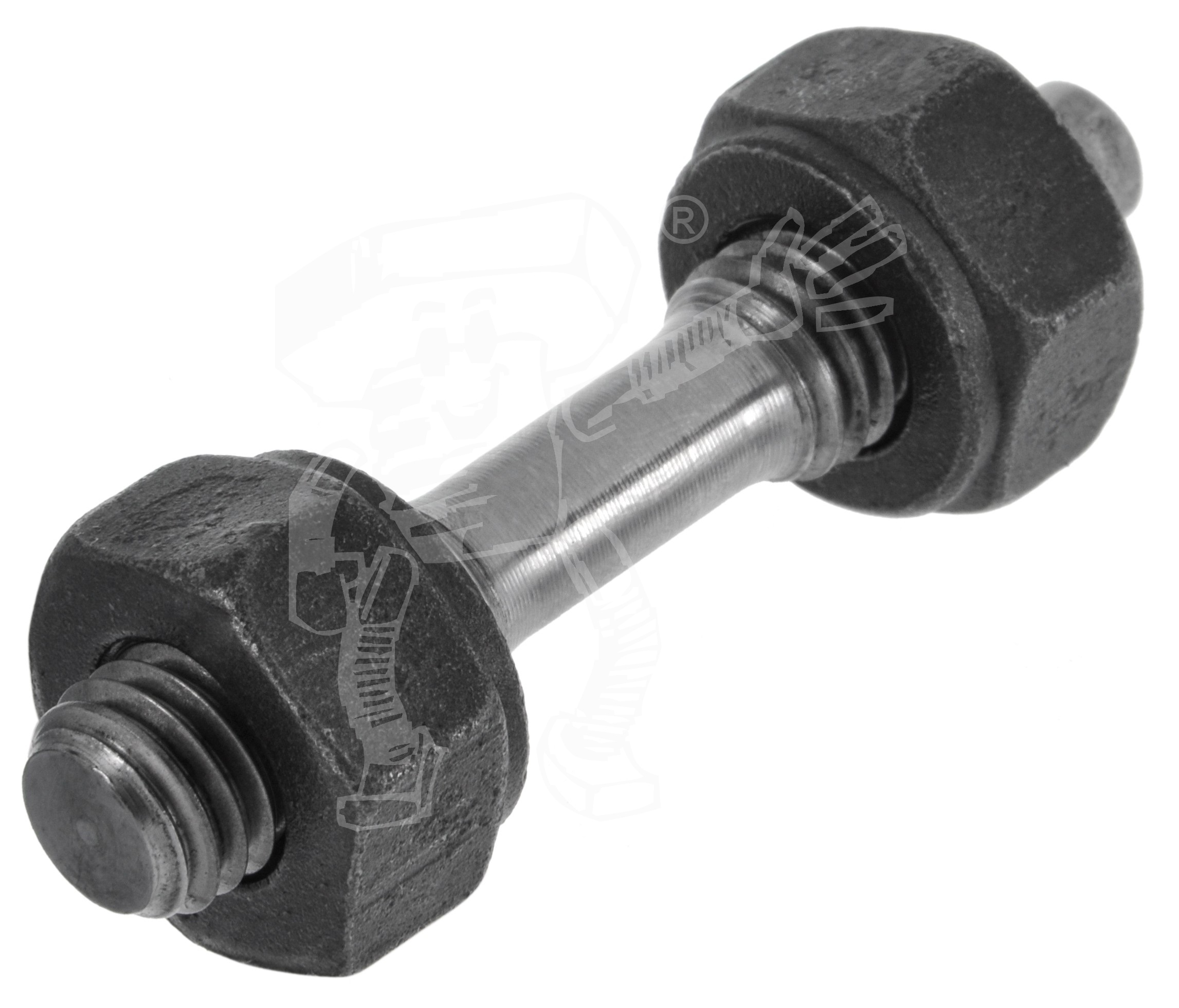 DIN 2510 Schraubenbolzen mit Dehnschaft, L=mit langem Gewinde, mit ...