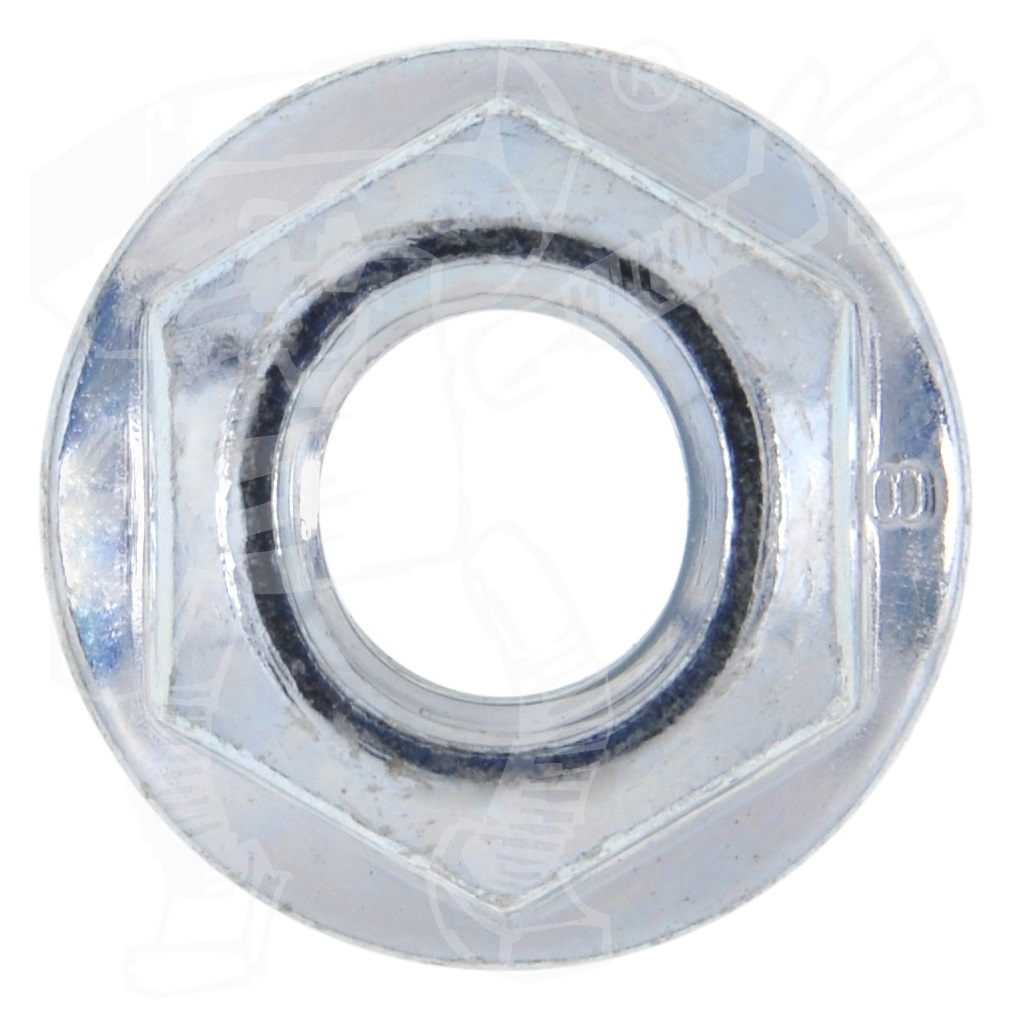 DIN 6927 Sechskantmutter mit FLANSCH und Metallklemmteil STAHL 8 ...